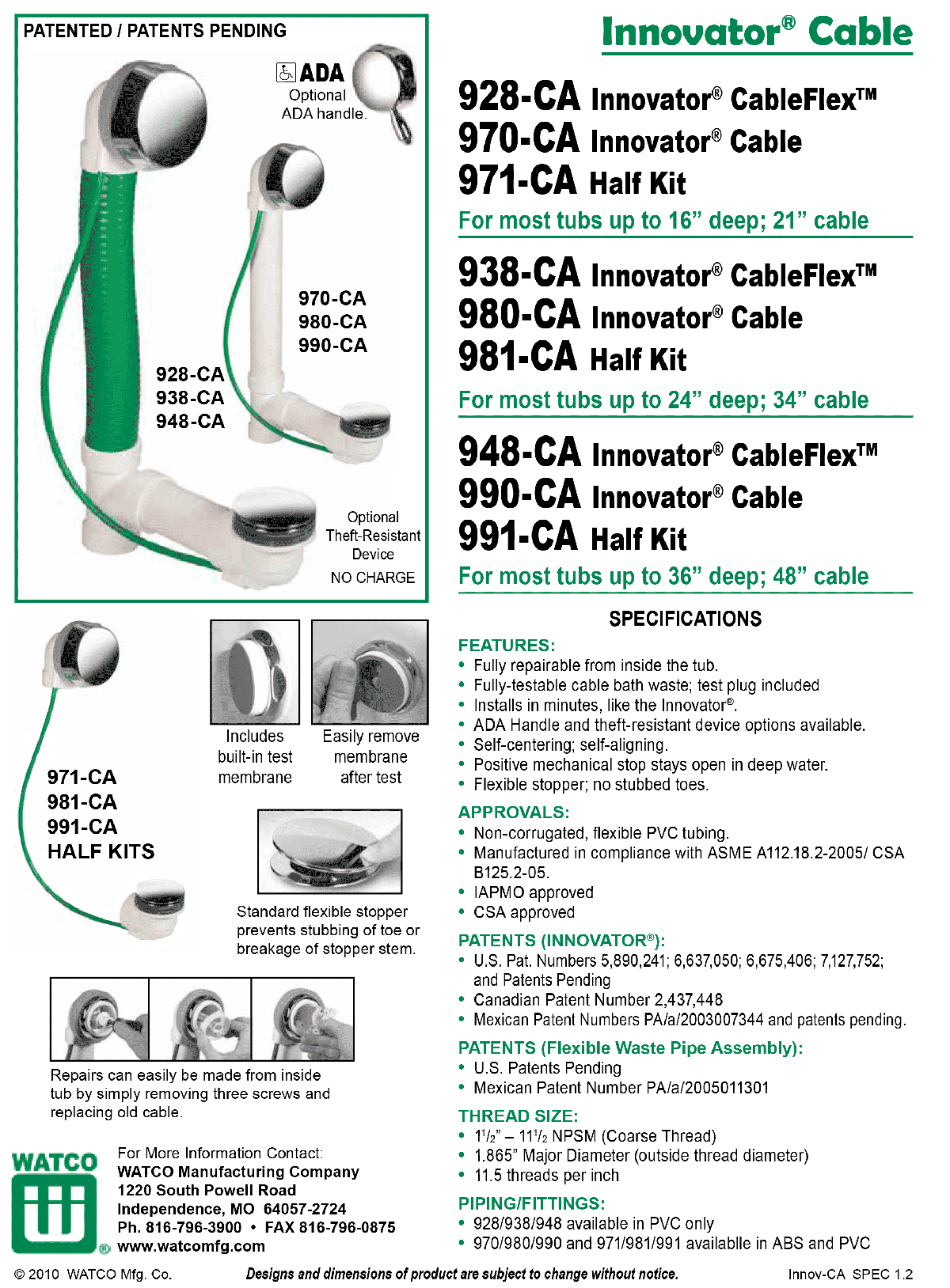 Watco Innovator® Cable™