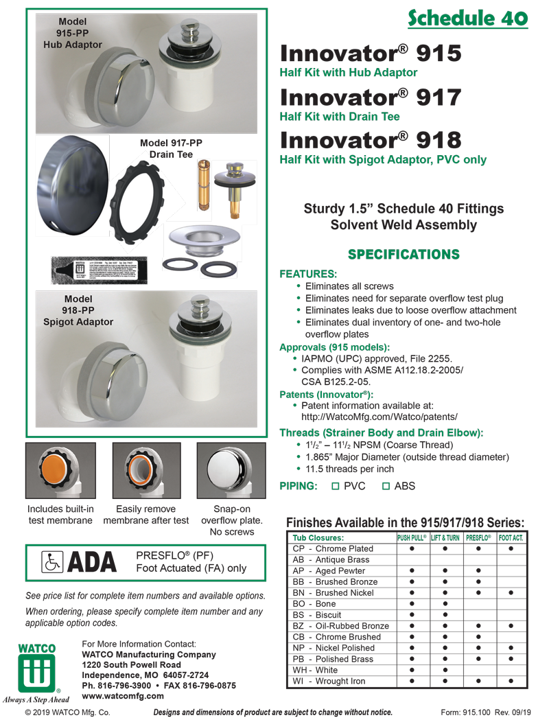 Innovator® 915 916 917 Half Kit