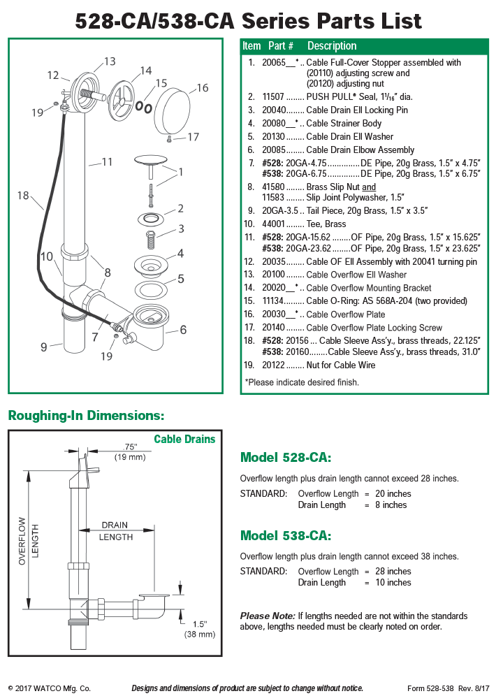 Tubular Brass Model 528-CA